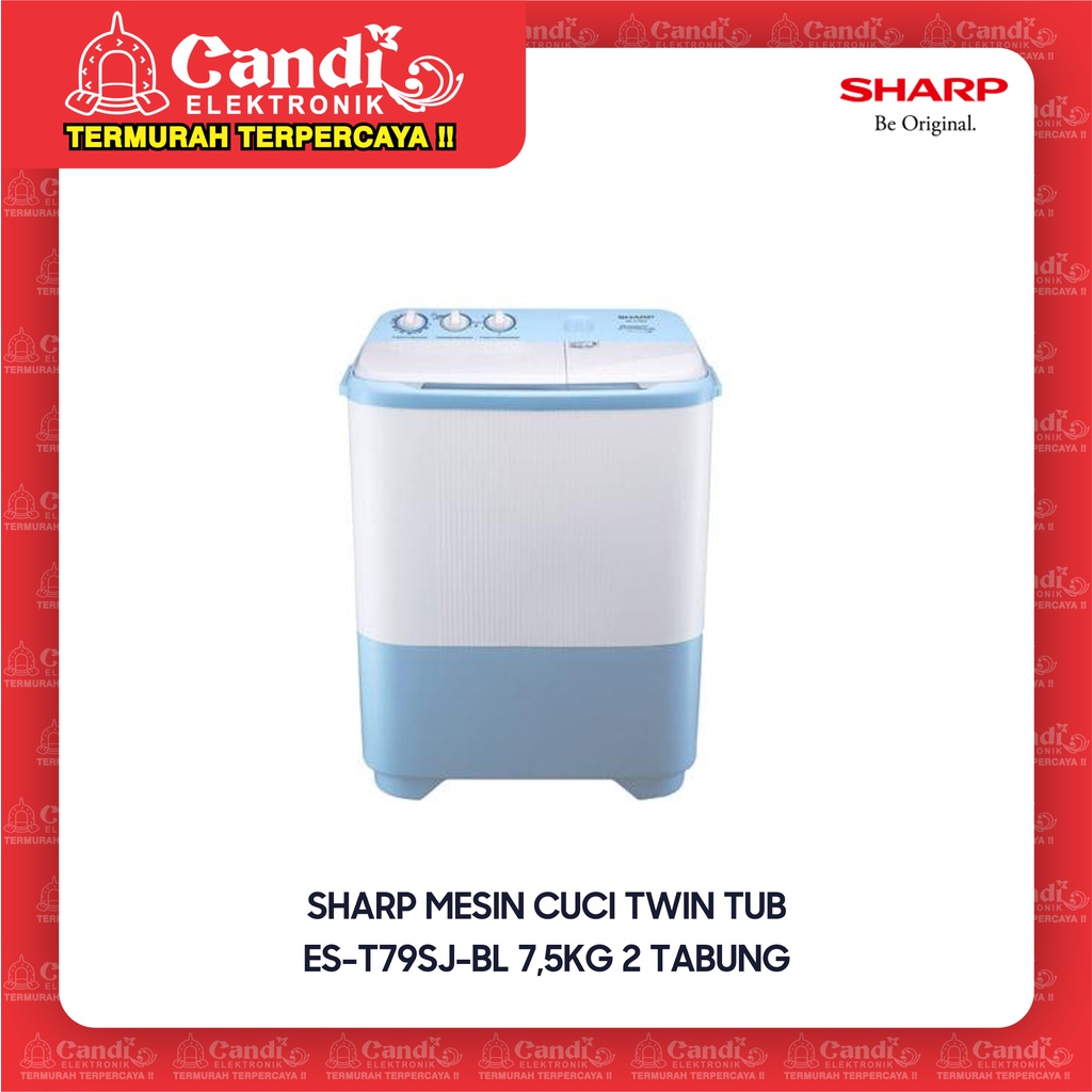 SHARP MESIN CUCI TWIN TUB ES-T79SJ-BL 7,5KG 2 TABUNG | Lazada Indonesia SHARP MESIN CUCI TWIN TUB ES-T79SJ-BL 7,5KG 2 TABUNG | Lazada Indonesia