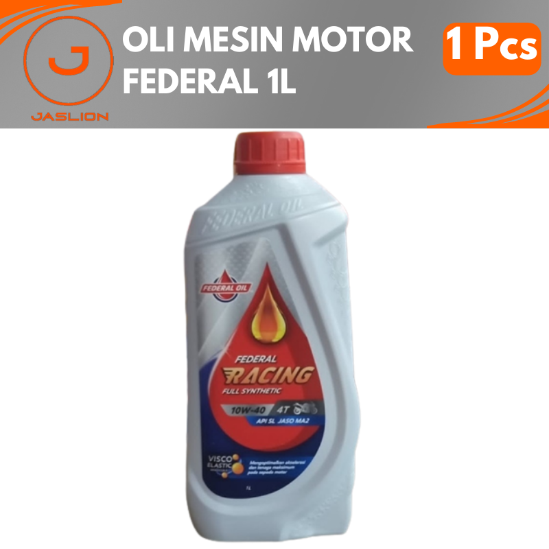 Federal Racing 10W-40 1L Oli Motor Non Matic Sport Racing FULL ...