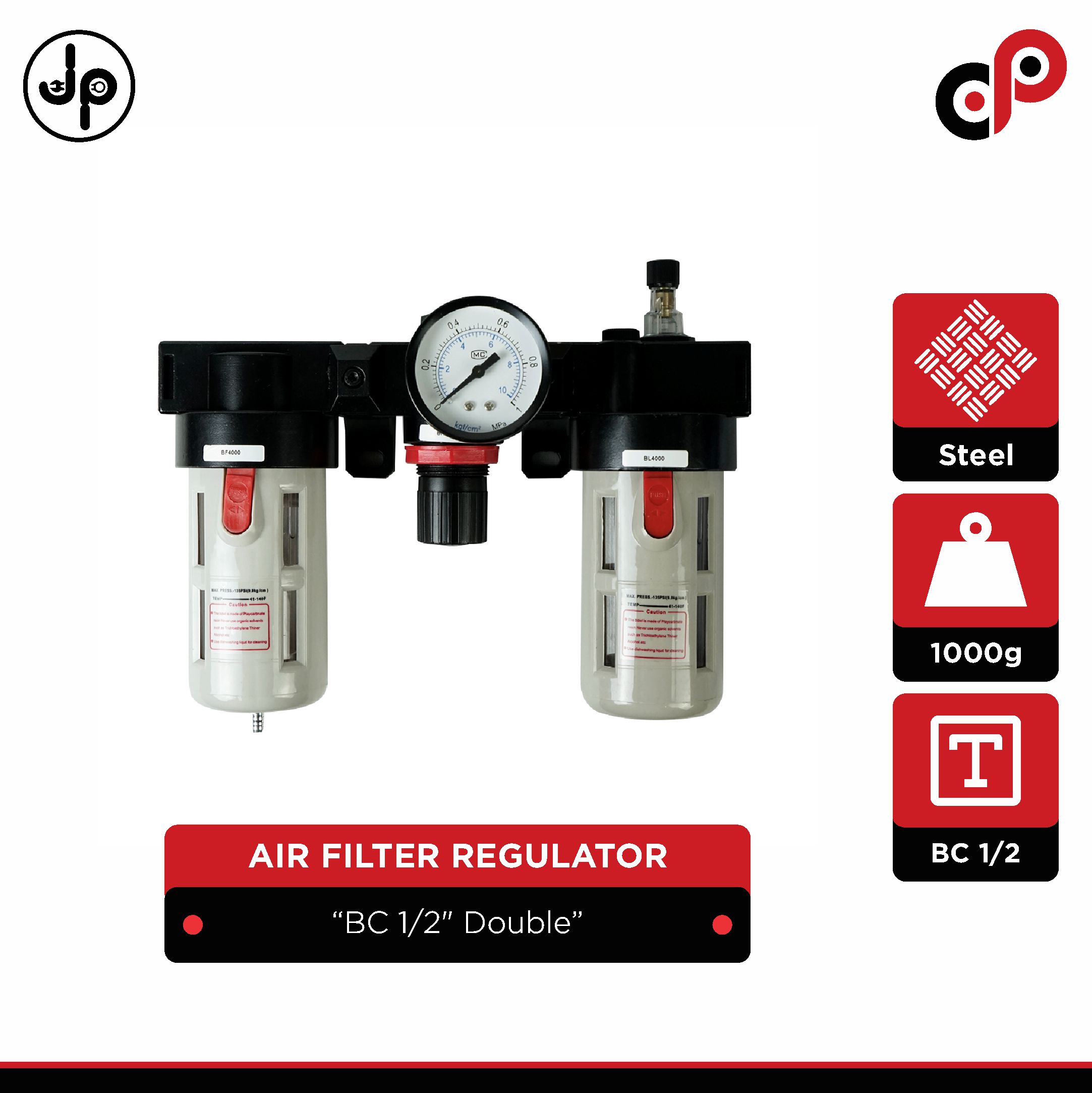 Air Filter Regulator| BC 1/2" Double | Lazada Indonesia