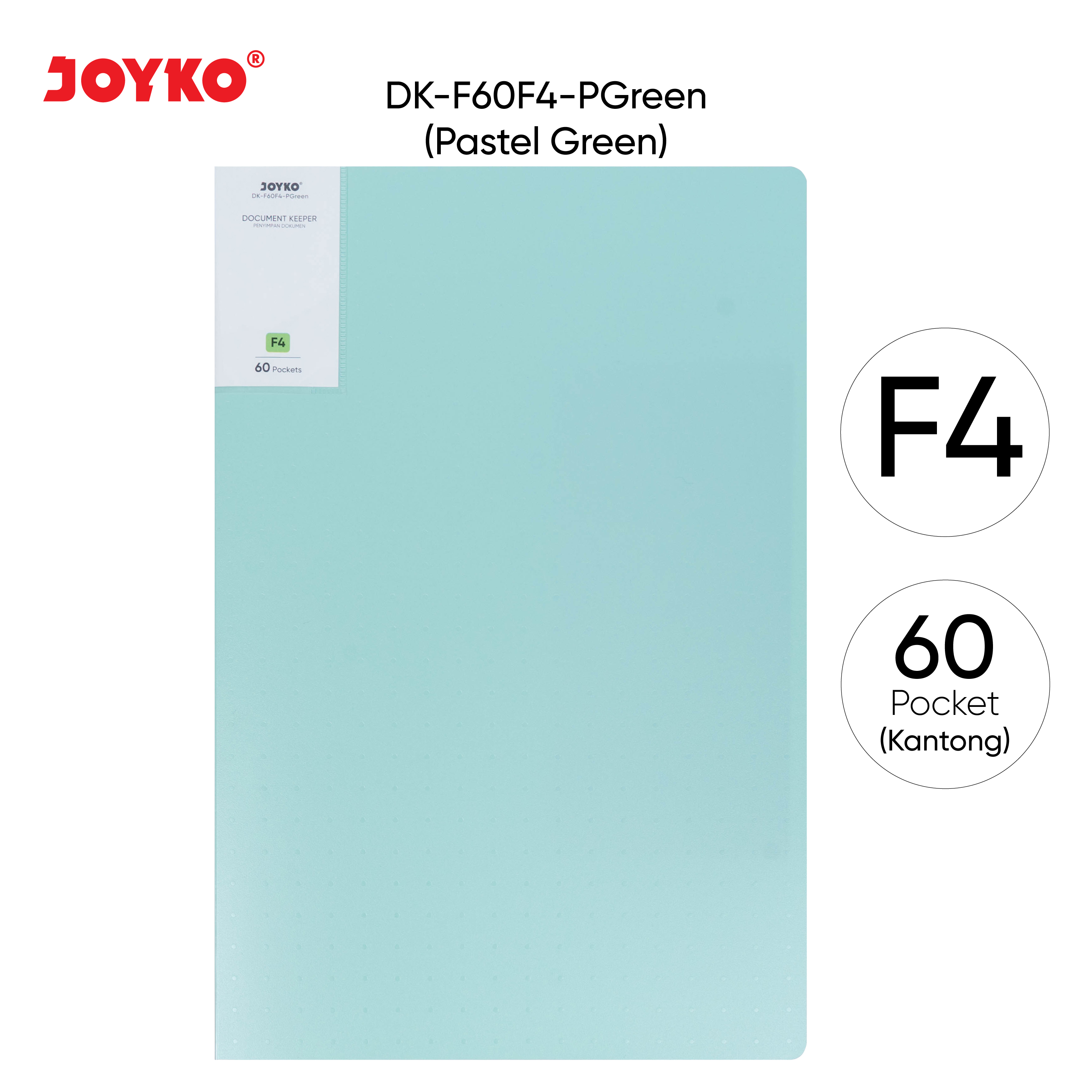 Document Keeper Clear Holder Map File Dokumen Folder Joyko F4 Pastel ...