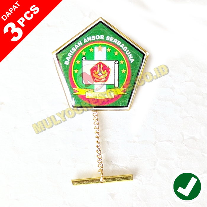Pin Banser Protokoler Warna Hijau Pin Banser Pengait Rantai Dandang ...