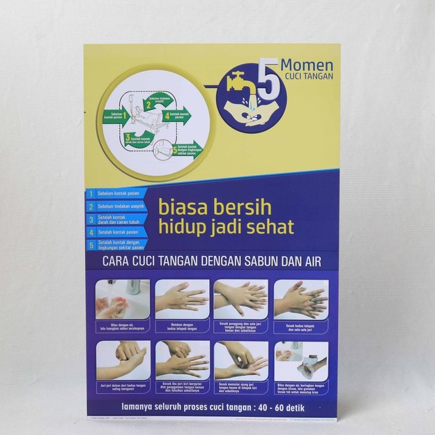 Poster 5 Momen Cuci Tangan Medis, 5 Momen Cuci Tangan untuk Tenaga ...