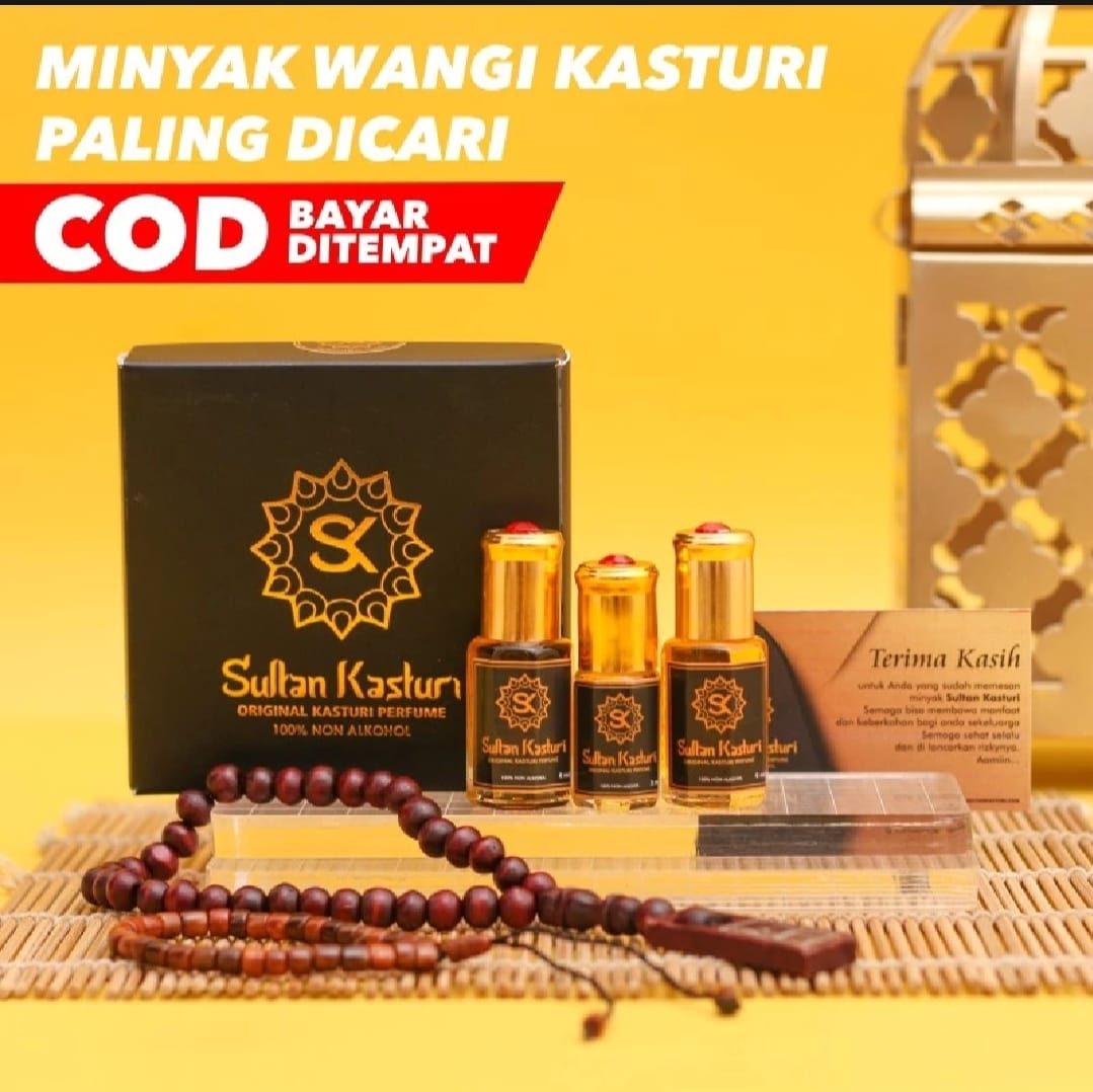 [ KASTURI ORIGINAL ] Parfum pria tahan lama non alkohol bisa untuk solat, disukai orang soleh ...
