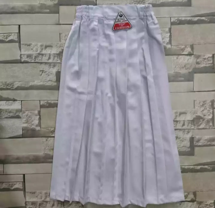 Rok rempe hitam SD/MI perempuan panjang/ROK HITAM SD PANJANG/Rok Putih panjang model rempel full ...