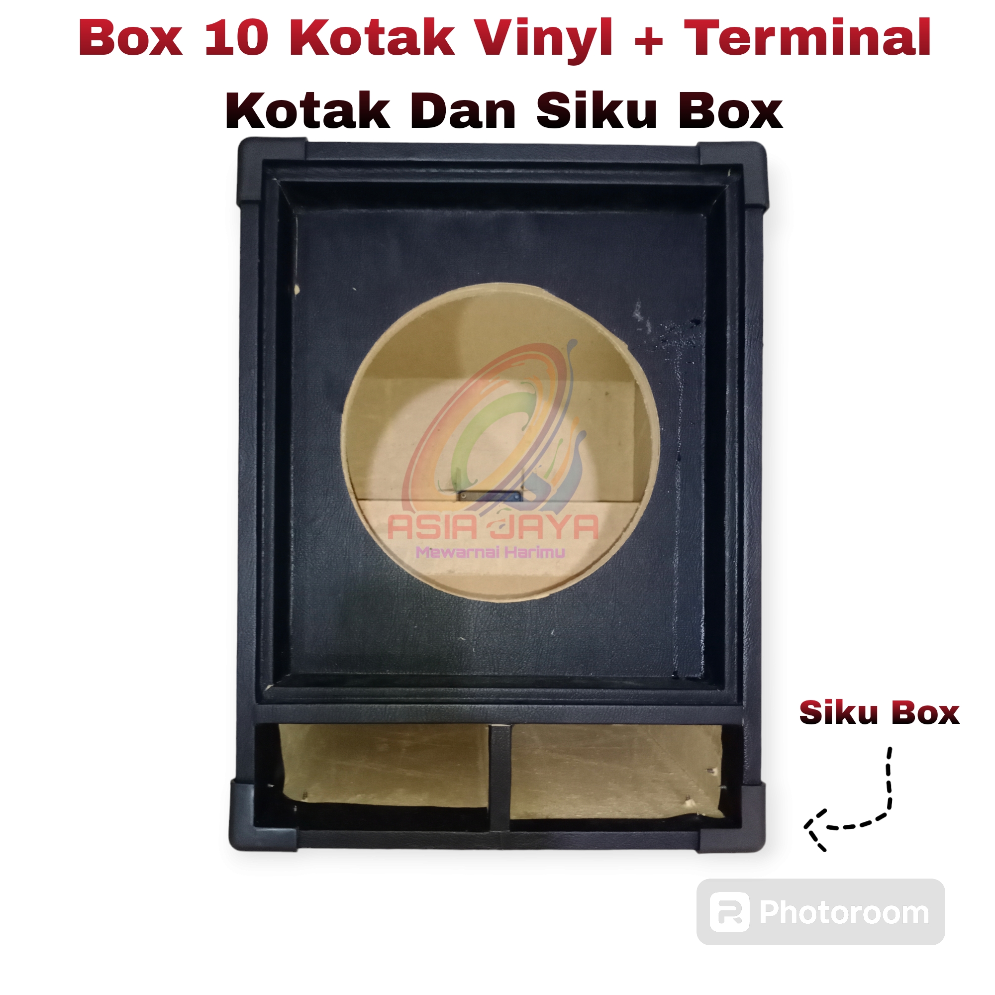 Box Speaker 10 Inch Kotak Vinly + Terminal Kotak Dan Siku Box | Lazada ...