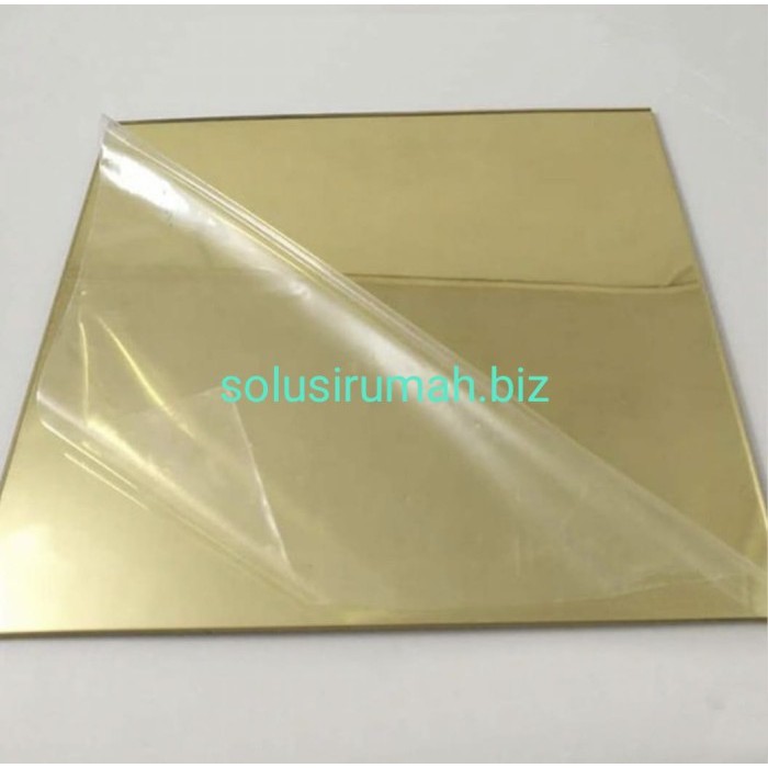 Acrylic Sheet Custom /100cm emas 2mm mika cermin gold 2 mm emas mas ...