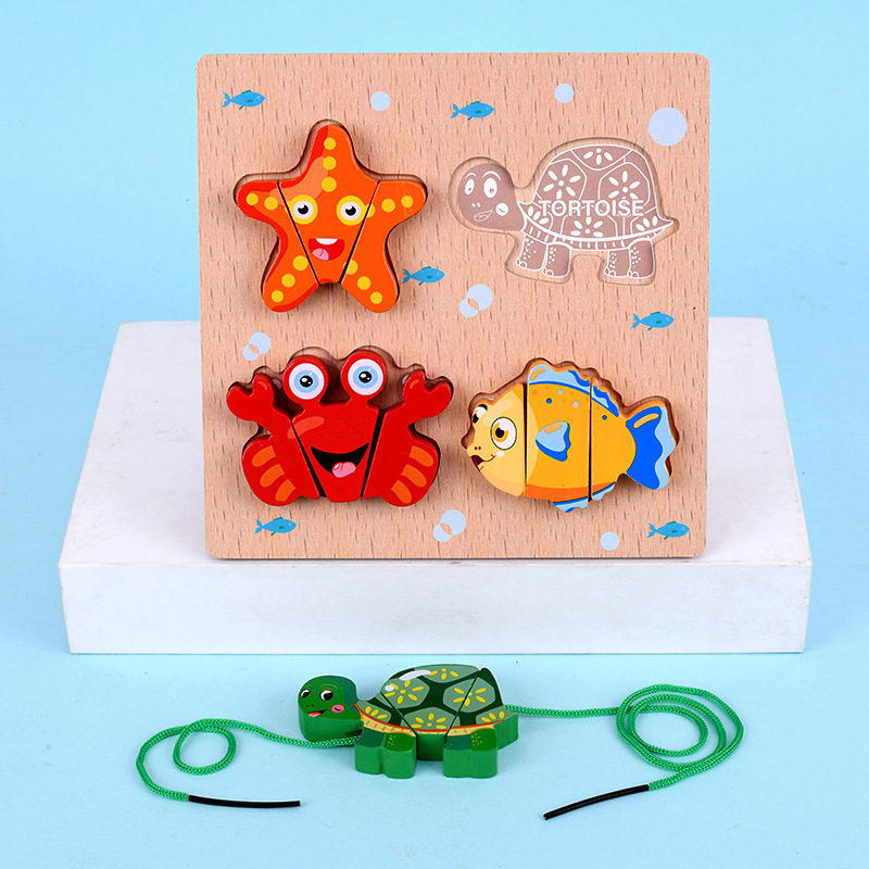 Puzzle Potong Buah Sayur dan Meronce | Wooden Cutting Fruit Toy ...