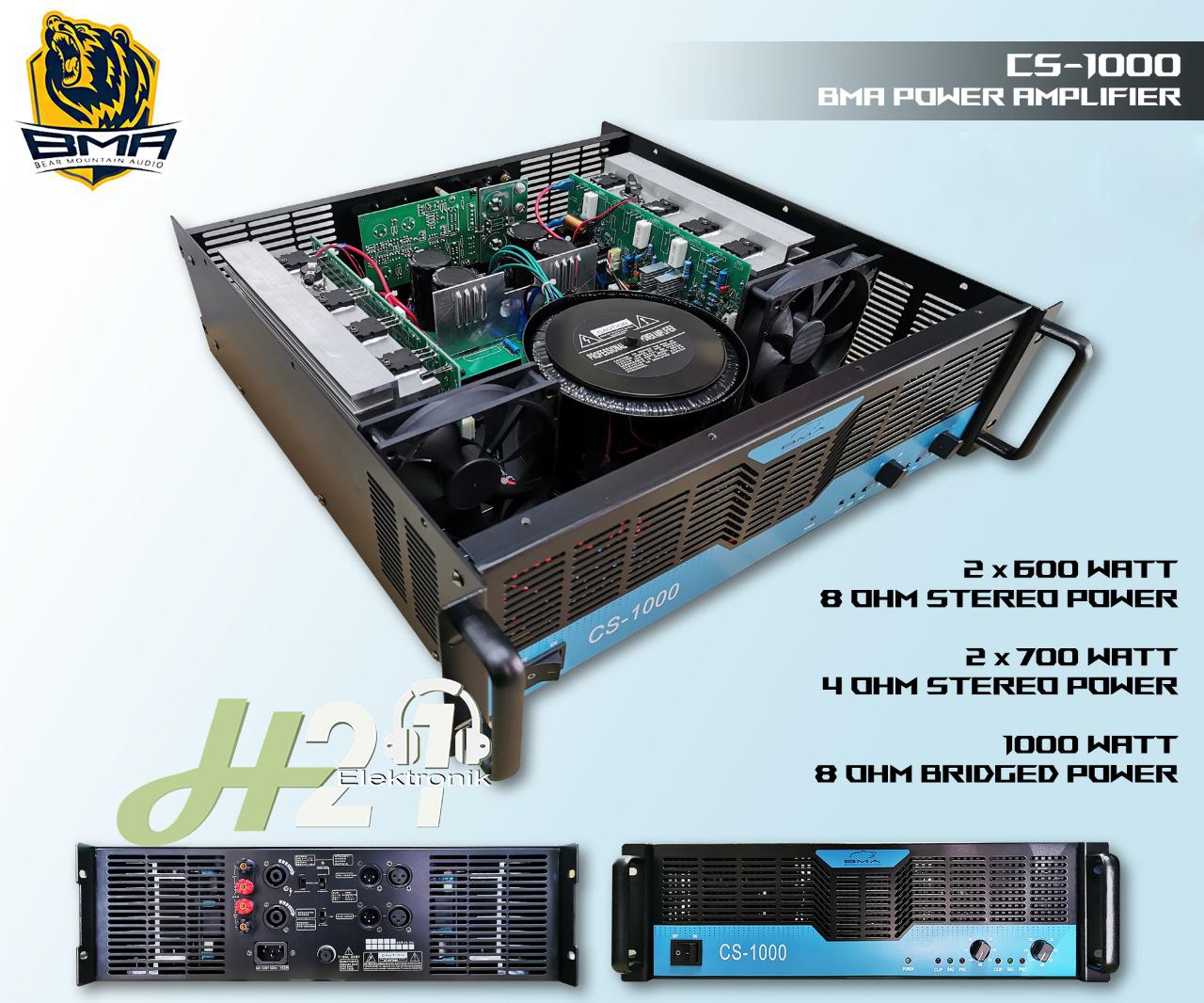 POWER AMPLIFIER BMA CS 1000 | Lazada Indonesia