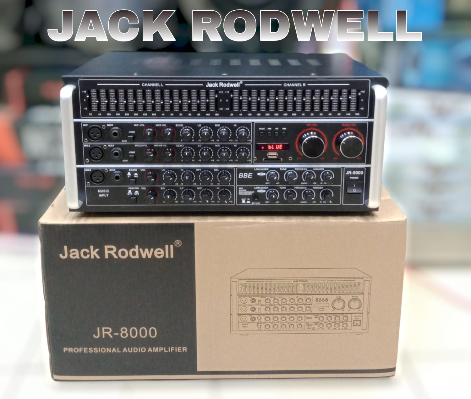 AMPLIFIER JACK RODWELL JR 8000 AMPLI KARAOKE A8000 BBE PROCESSOR ...