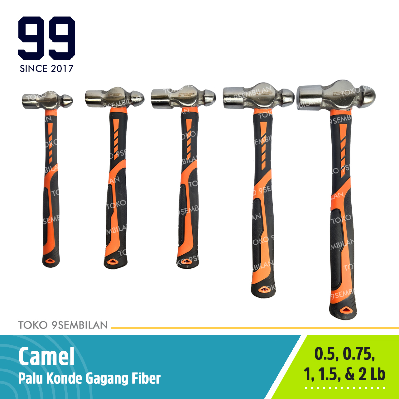 Camel Palu Konde Kecil 1 Lb Grip Karet Ball Hammer 1Lb 0,45kg | Lazada ...