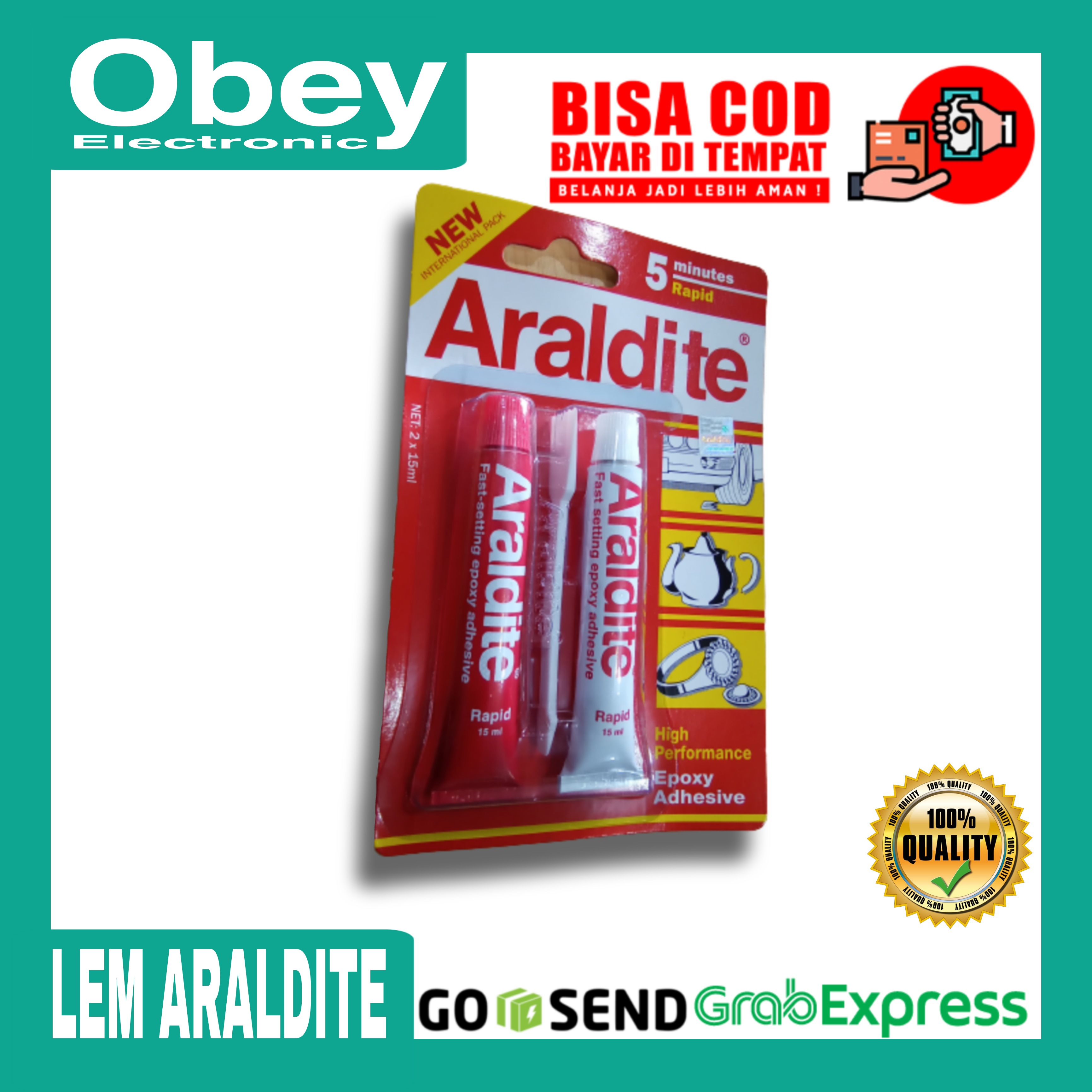Lem araldite merah | Lazada Indonesia