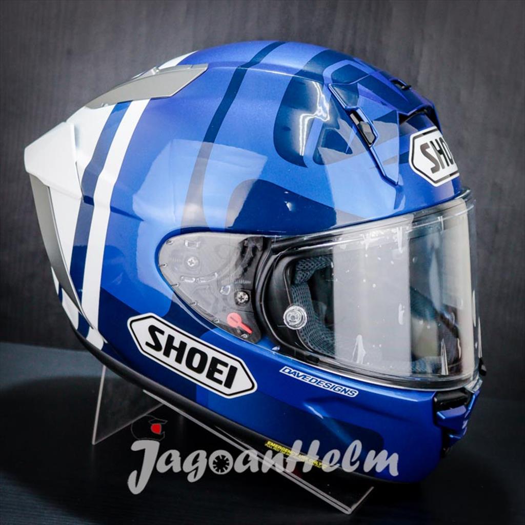 SHOEI HELM X15 A MARQUEZ73 V2 | BLUE WHITE | XFIFTEEN SNI | Lazada ...