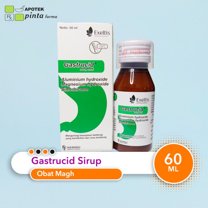 Gastrucid Obat Magh Sirup 60 Ml / 10 Tablet | Lazada Indonesia