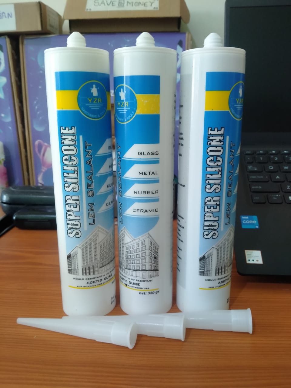 NEW YOZURY Silicone Sealant Lem Kaca Perekat Asam - Weldom / LEM ...