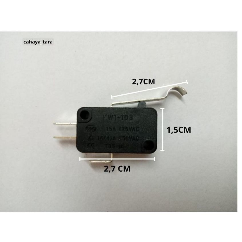 Micro / Limit Switch Plus Plat Panjang Lengkung Tanpa Roda | Lazada ...