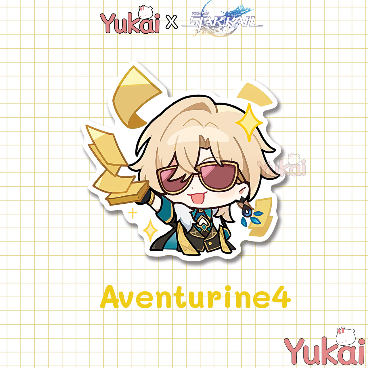 Stiker Aventurine Honkai Star Rail (HSR) Premium, Sticker Anime ...