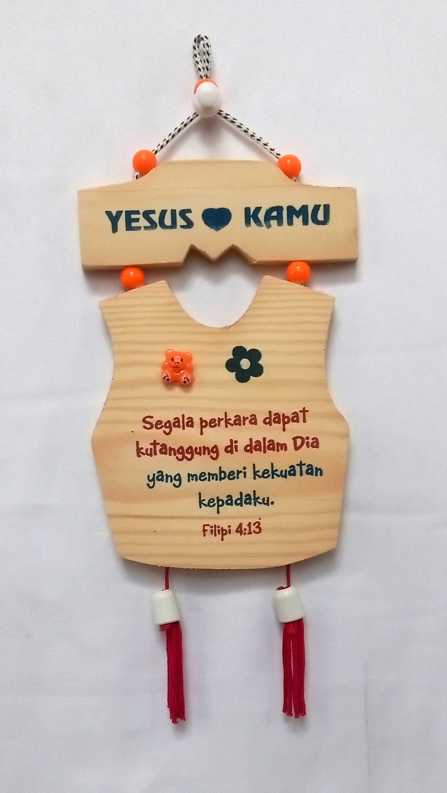 Hiasan Dinding Kayu Rohani - Ayat Alkitab Filipi 4:13 - GNS001 | Lazada ...