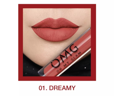 Lipstik OMG Dengan Vitamin E / COD Lipstik OMG 01 Dreamy / Lipstik Yang Ringan Dibibir / Lipstik ...