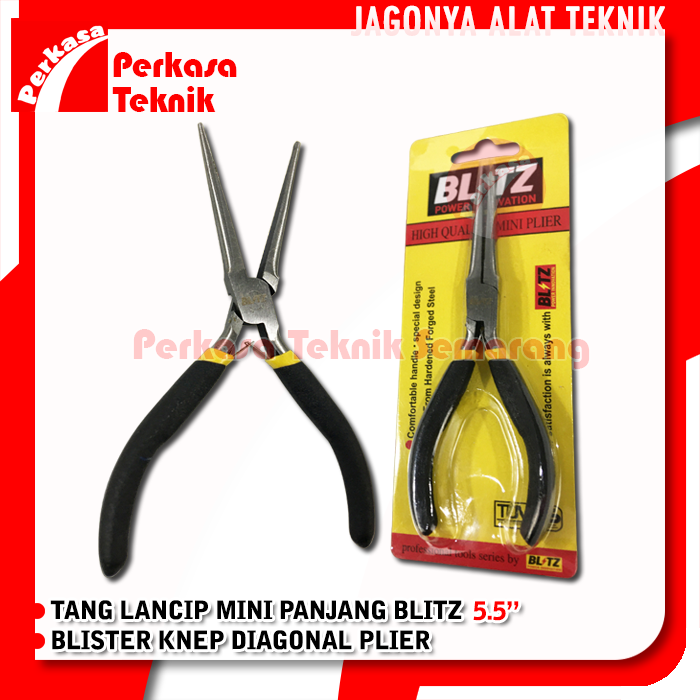 BLITZ Tang Lancip Mini Panjang 5,5" Extra Long Nose Plier 5.5 Inch | Lazada Indonesia