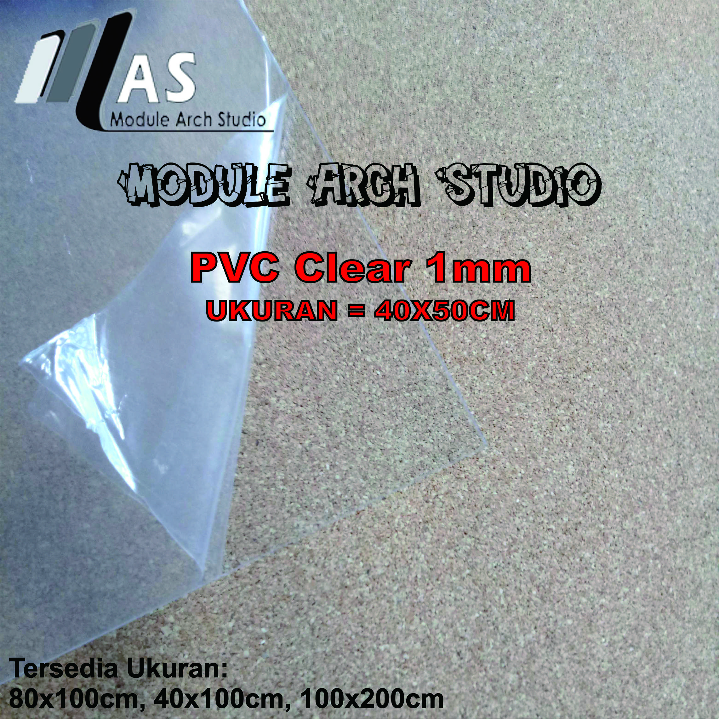 PVC Sheet Clear 1mm - Maket Kaca - PVC Clear | Lazada Indonesia