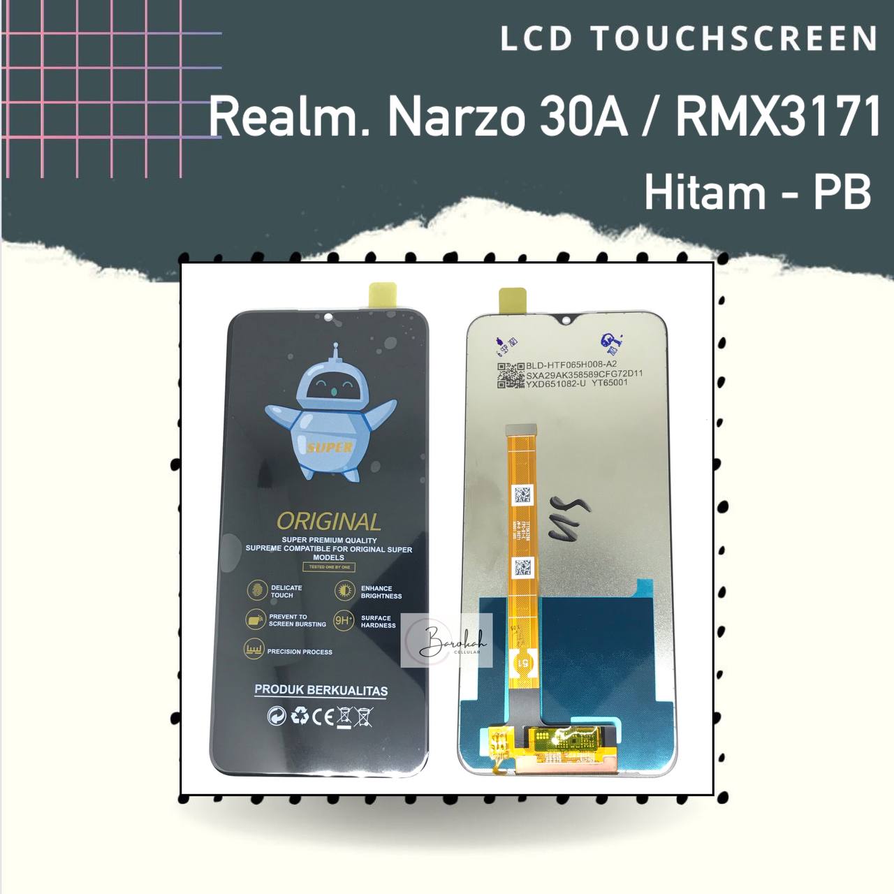 LCD TOUCHSCREEN REALME NARZO 30A / RMX3171 FULLSET | Lazada Indonesia