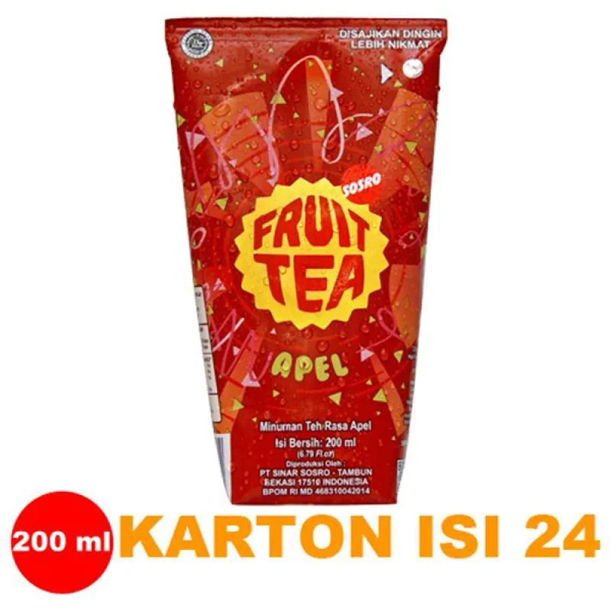 Fruit Tea Sosro Freeze Genggam 200 ml isi 24 pcs | Lazada Indonesia