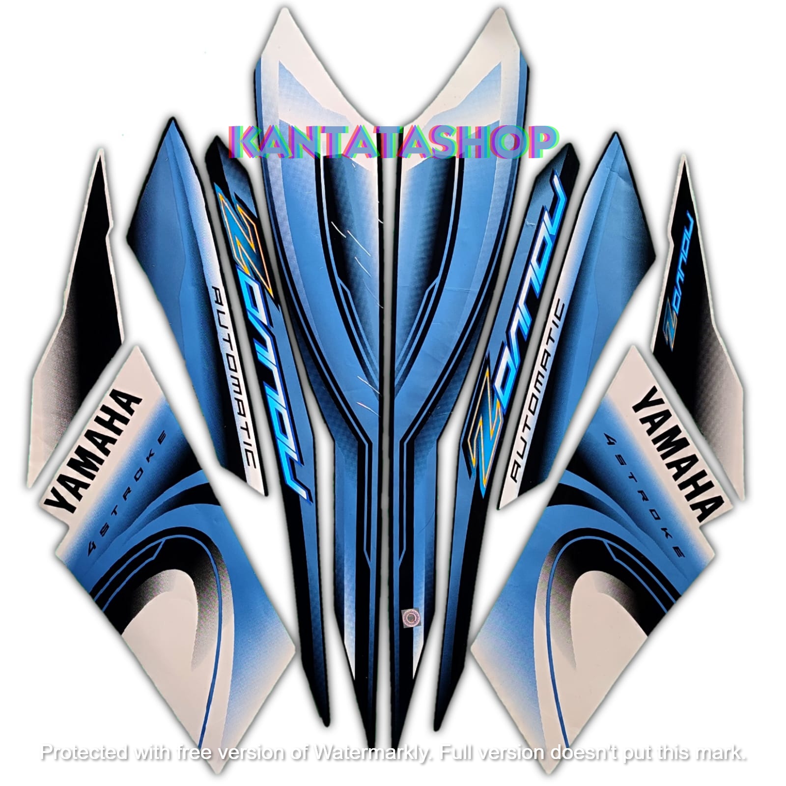 STIKER STRIPING LIS LES BODY MOTOR YAMAHA NOUVO Z 2006 & STRIPING NOUVO ...