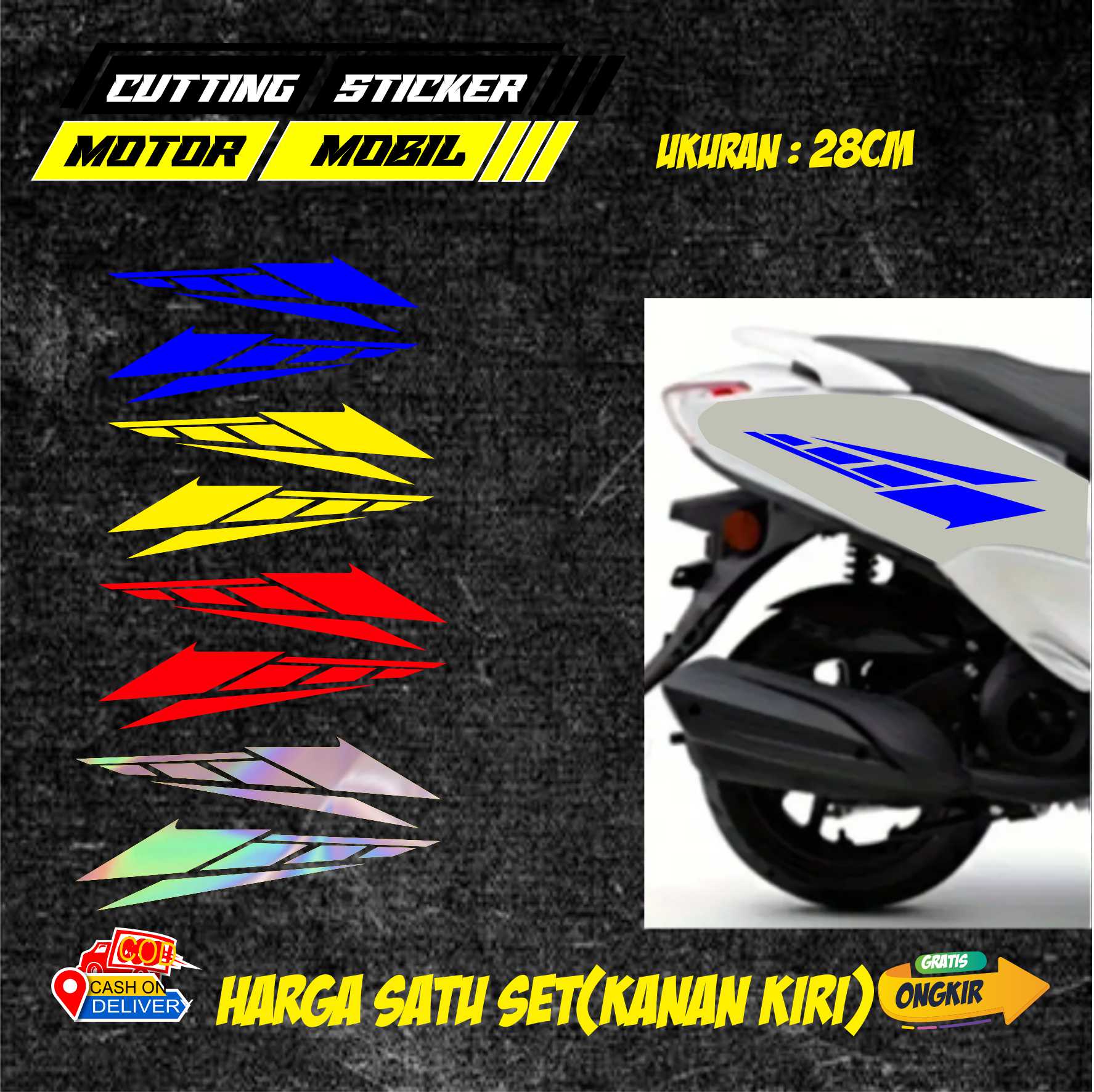 STIKER MOTOR STIKER BODY MOTOR HARGA SATU SET | Lazada Indonesia