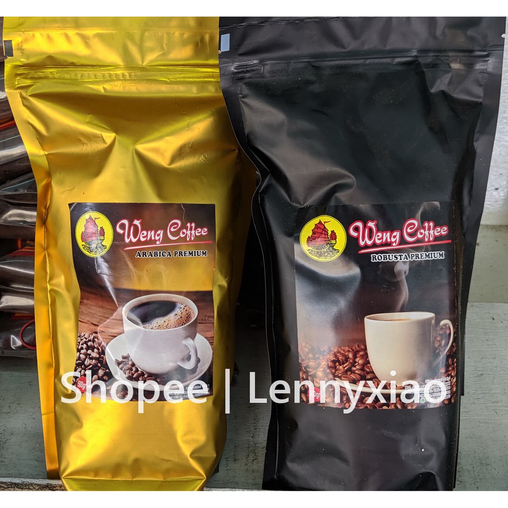 Bubuk Kopi Weng Coffee Premium Robusta Arabica Legendaris Siantan 500 ...