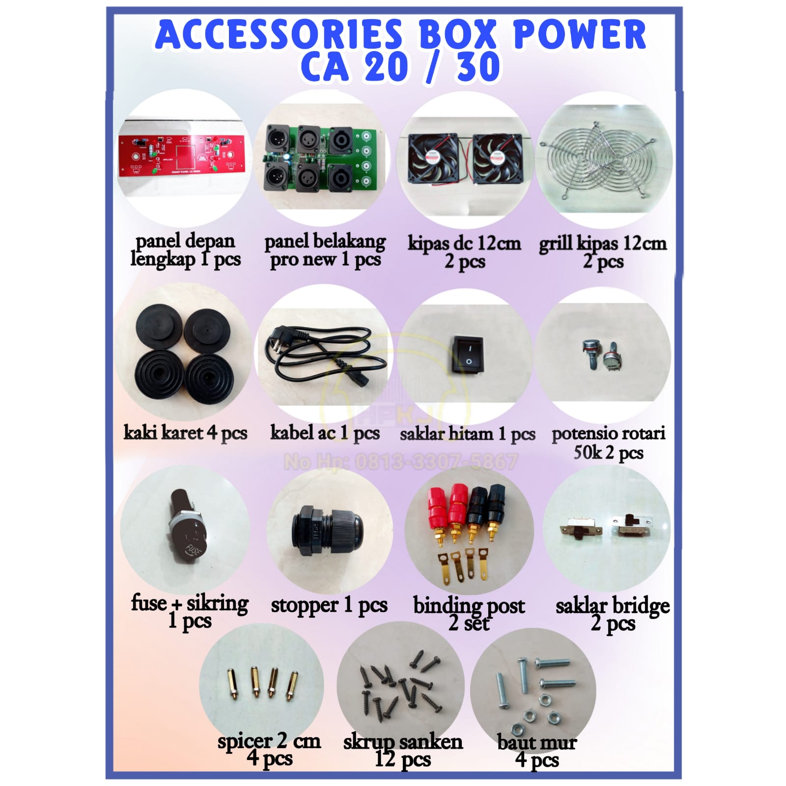 ACC AKSESORIS BOX POWER CA 20 / 30 Acc model box CA 20 / CA 30 | Lazada ...