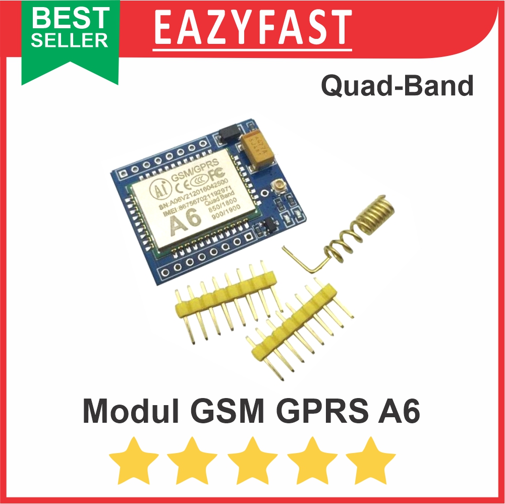 Module Mini A6 GSM GPRS Module 5V pengganti SIM800L | Lazada Indonesia