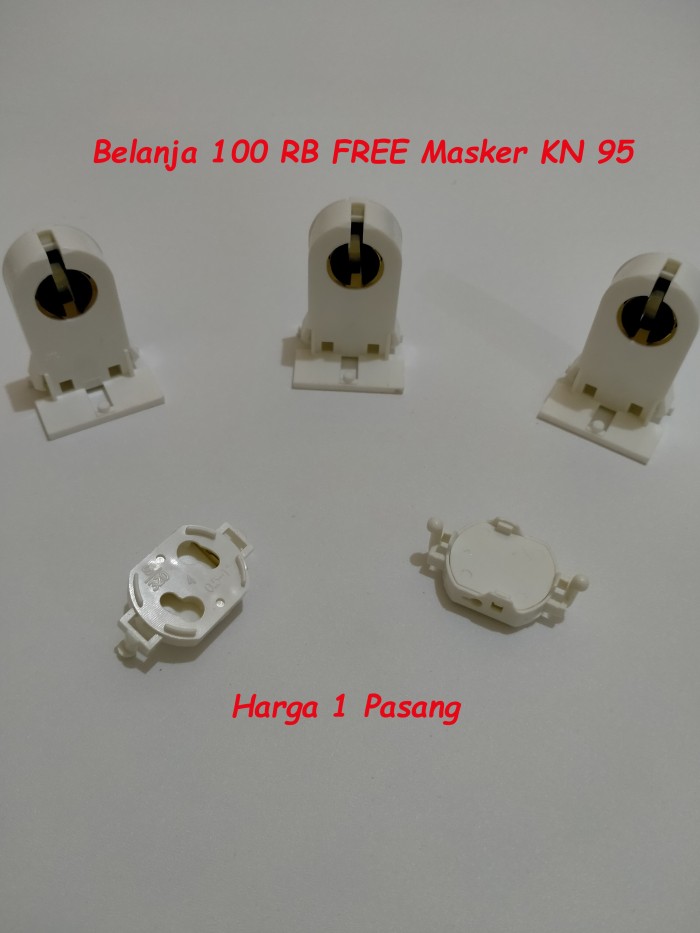 Fitting TL Neon Kaki Lampu T8 Fitting Lampu Neon LED Plus Starter ...