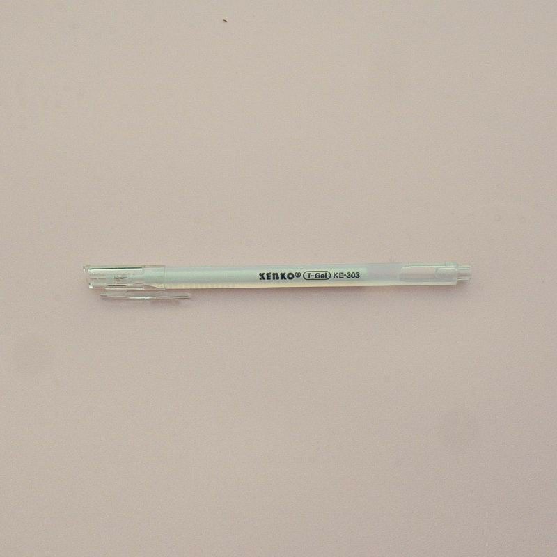 PULPEN GELL PUTIH DAN EMAS, GELLPEN WHITE AND GOLD. | Lazada Indonesia