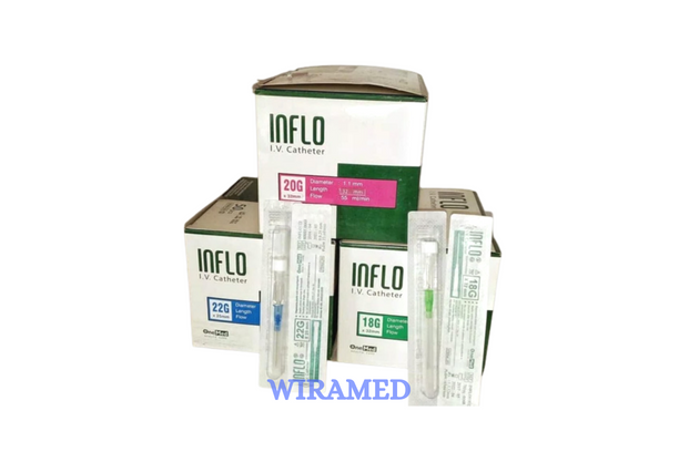 Jarum Infus Inflo IV Catheter Abocath Onemed 18G, 20G, 22G, 24G, 26G ...