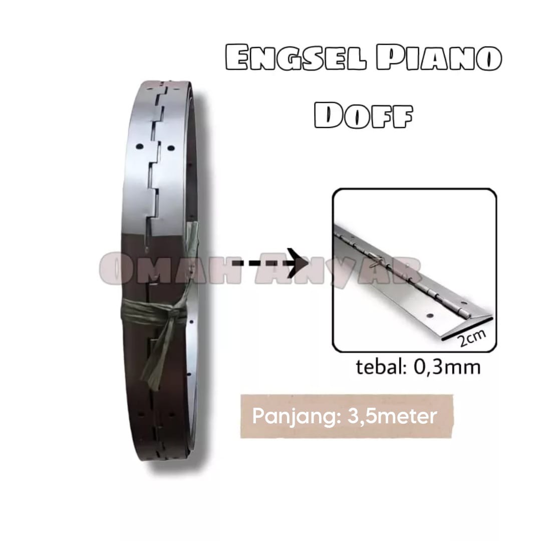 Engsel Piano Renteng Lemari Aluminium Galvanis Harmonika Doff 1 Roll ...
