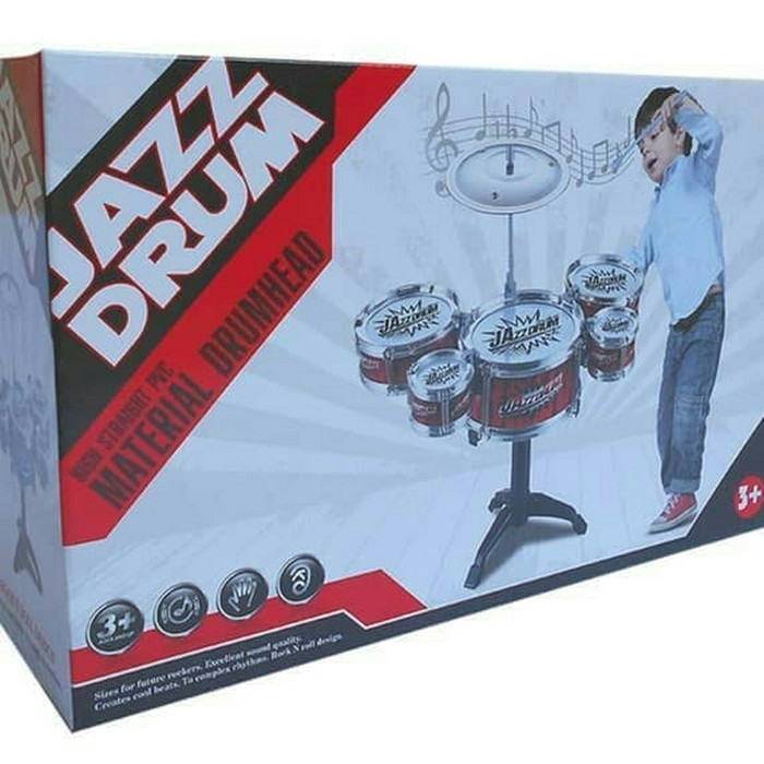 Mainan Mini Drum Set - 3pc - Mainan Jazz Drum Anak - Mainan Drum ...