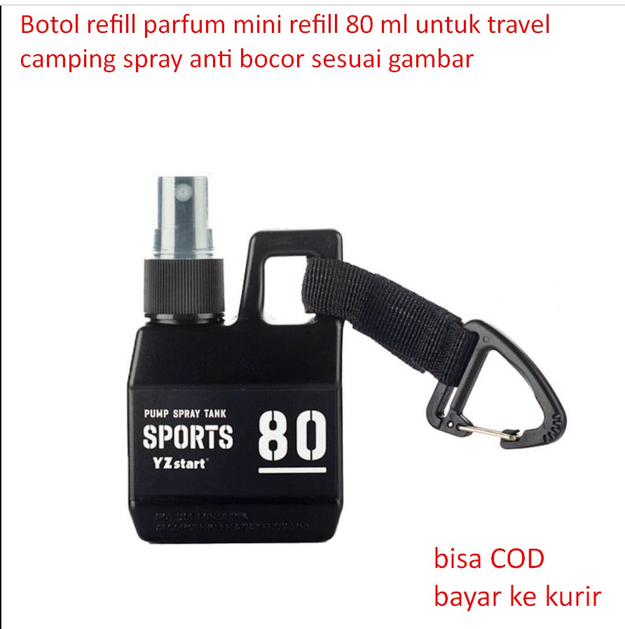 Botol refill parfum mini refill 80 ml untuk travel camping spray anti ...