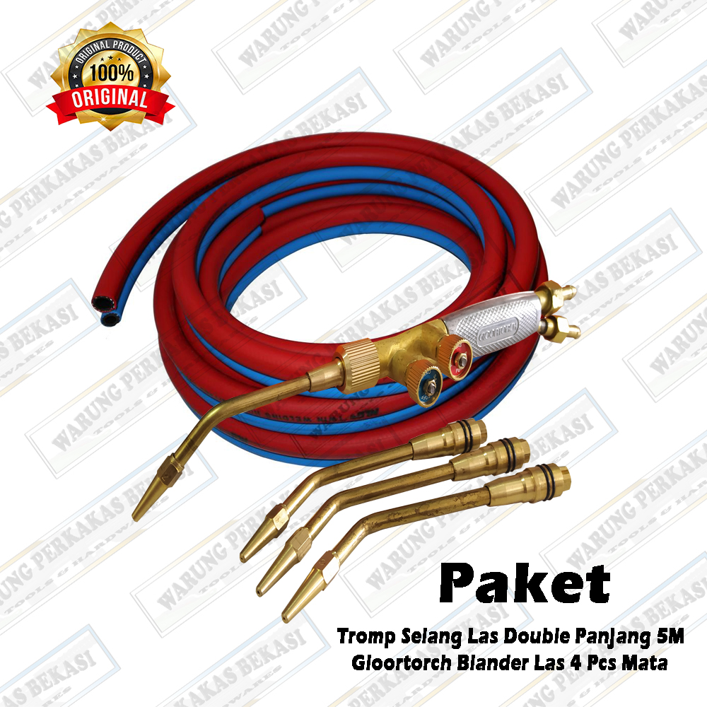 Paket Alat Gloor Torch Double Seal Blander Stang Las Karbit Acytelene 4 ...