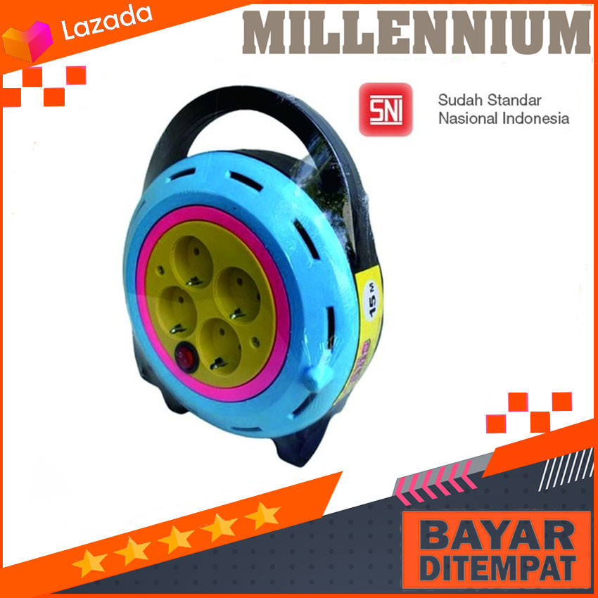 PHOSSCO Kabel Roll Kabel Rol Listrik Panjang 10 Meter Stop Kontak SNI ...