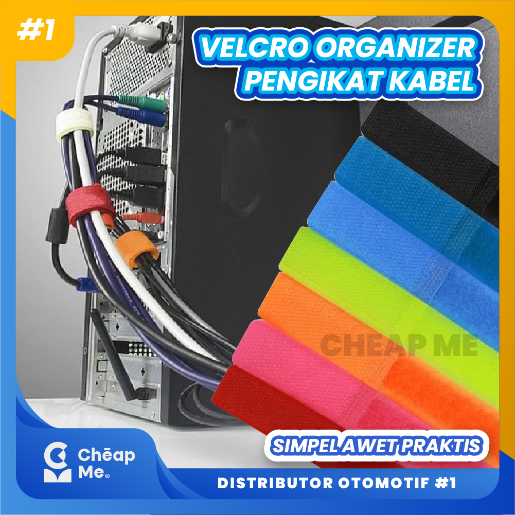 VELCRO KABEL ORGANIZER / VELCRO PENGIKAT KABEL / PERAPIH KABEL CABLE ...