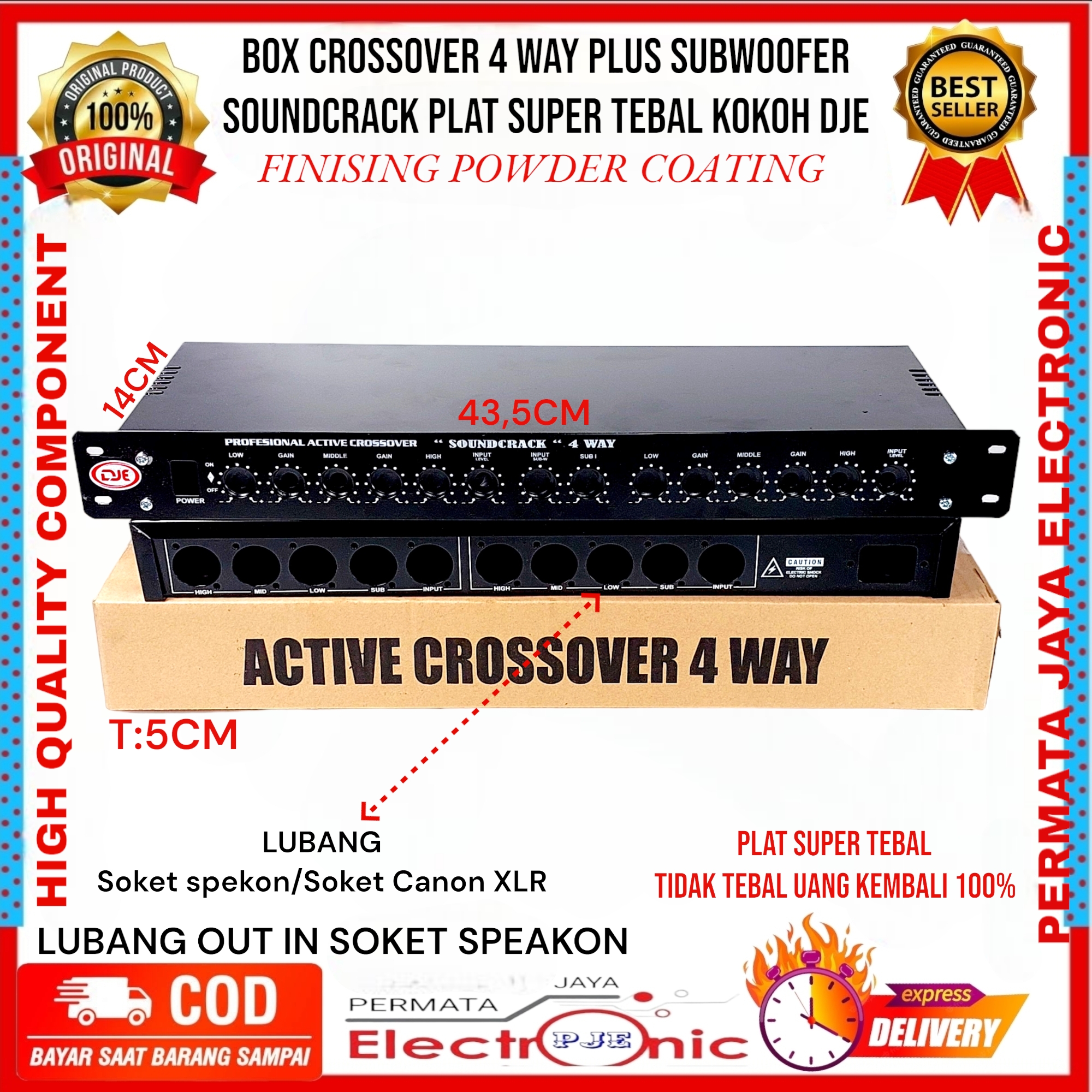 BOX Crossover AKTIVE 4 WAY box krosever aktif 4 way Plus Subwoofer ...