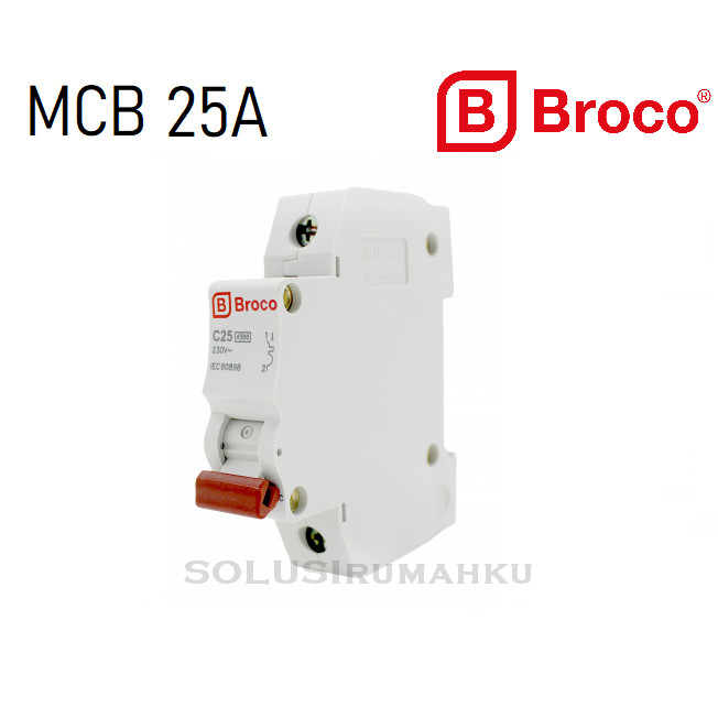 MCB BROCO 25A SNI SIKRING 25 AMPERE 5500 WATT | Lazada Indonesia