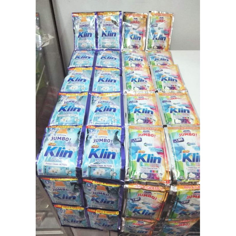 Soklin cair liquid kemasan 500 (rentengan isi 12 sascet) | Lazada Indonesia
