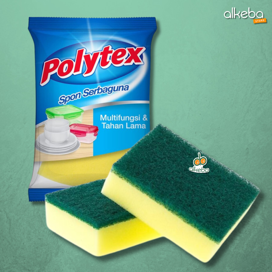 Sabut Busa Spon Sponge Hijau Kuning politex Cuci piring | Lazada Indonesia