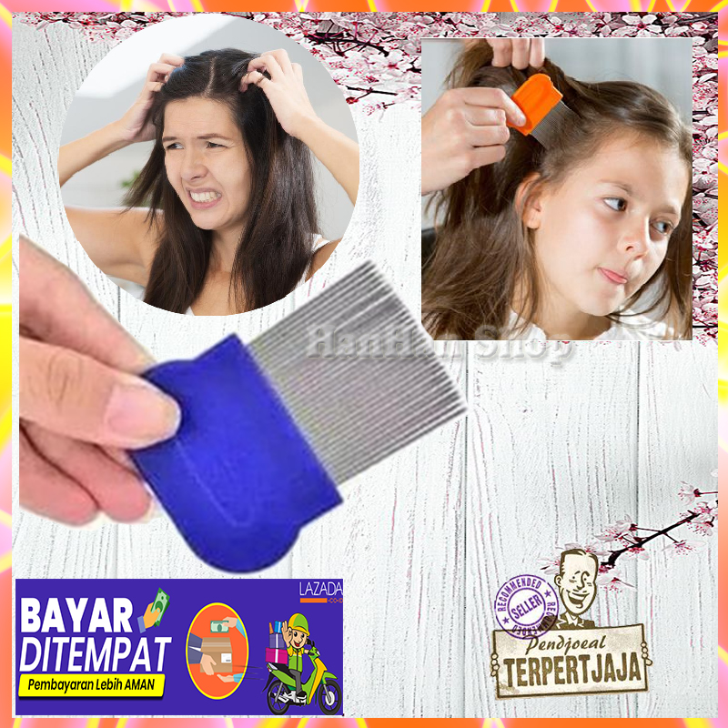 Sisir Serit Kuku Serit Ajaib Kutu Ketombe Besi Logam Stainless Sisir ...