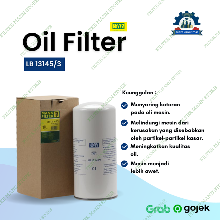 LB 13145/3 Mann Filter Oil Filter - LB 13145/3 Filter Oli Mann Filter | Lazada Indonesia