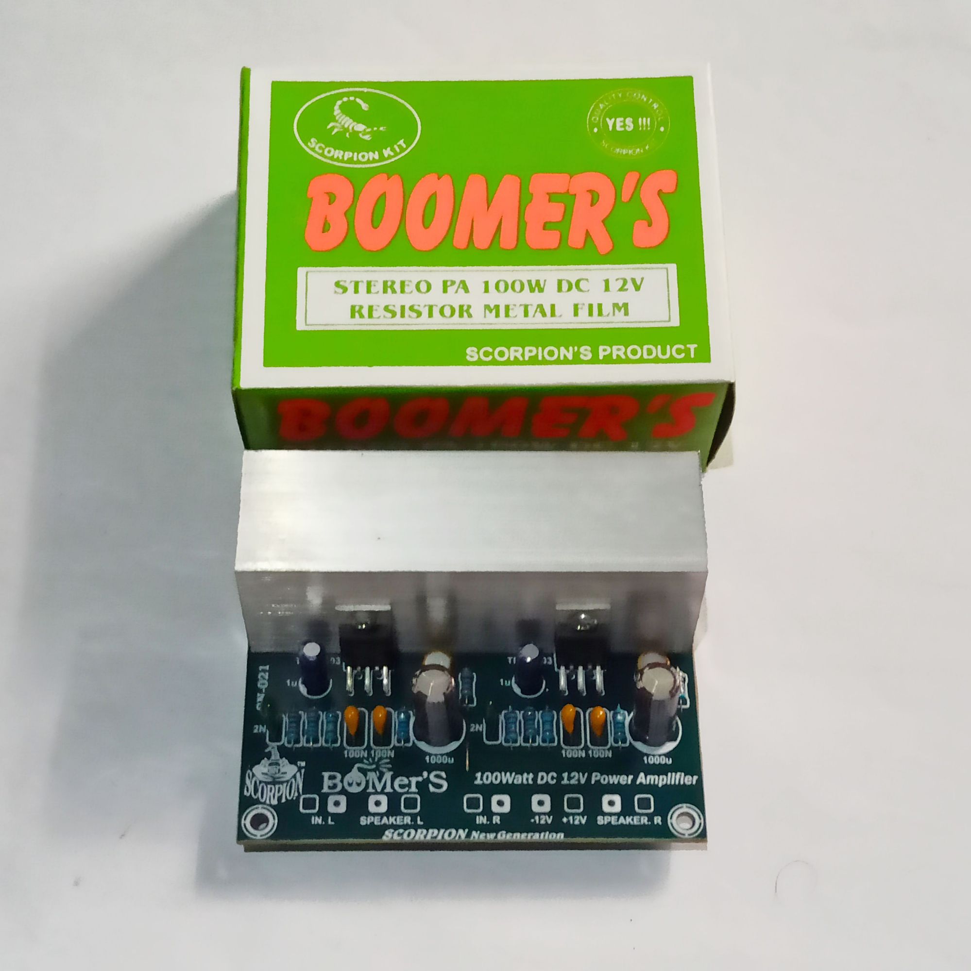 BOOMERS Power Amplifier Stereo DC 100W 12V BTL By Scorpion | Lazada ...