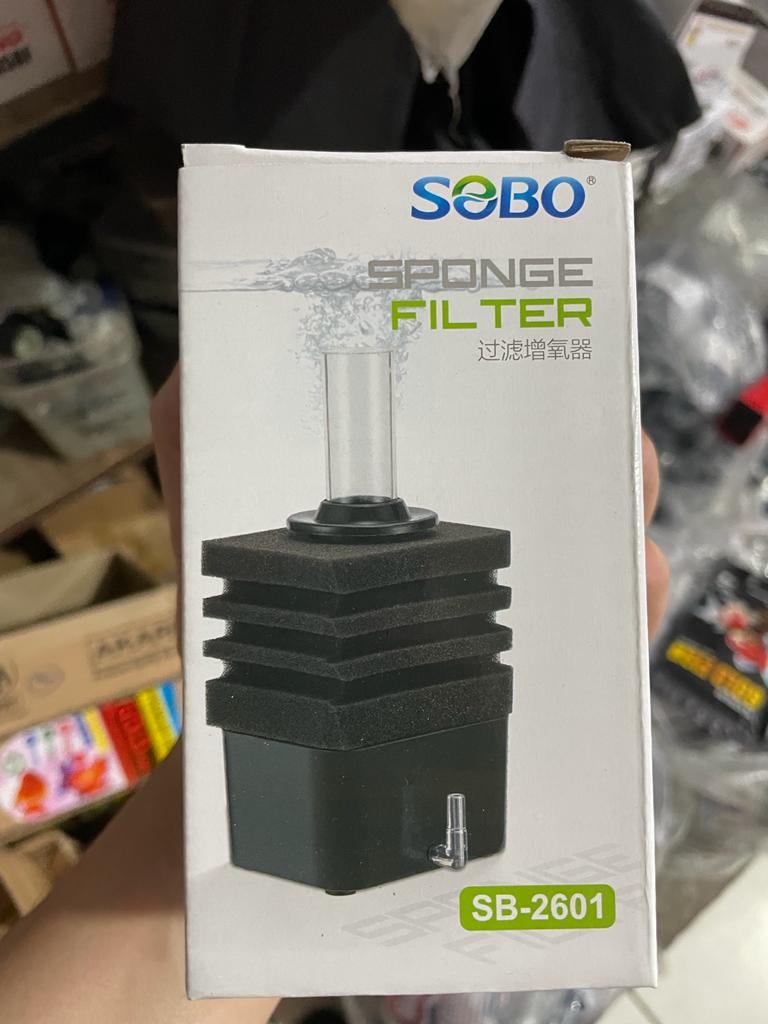 Sobo Sponge Filter SB-2601 Filter Air Aquarium Sponge | Lazada Indonesia