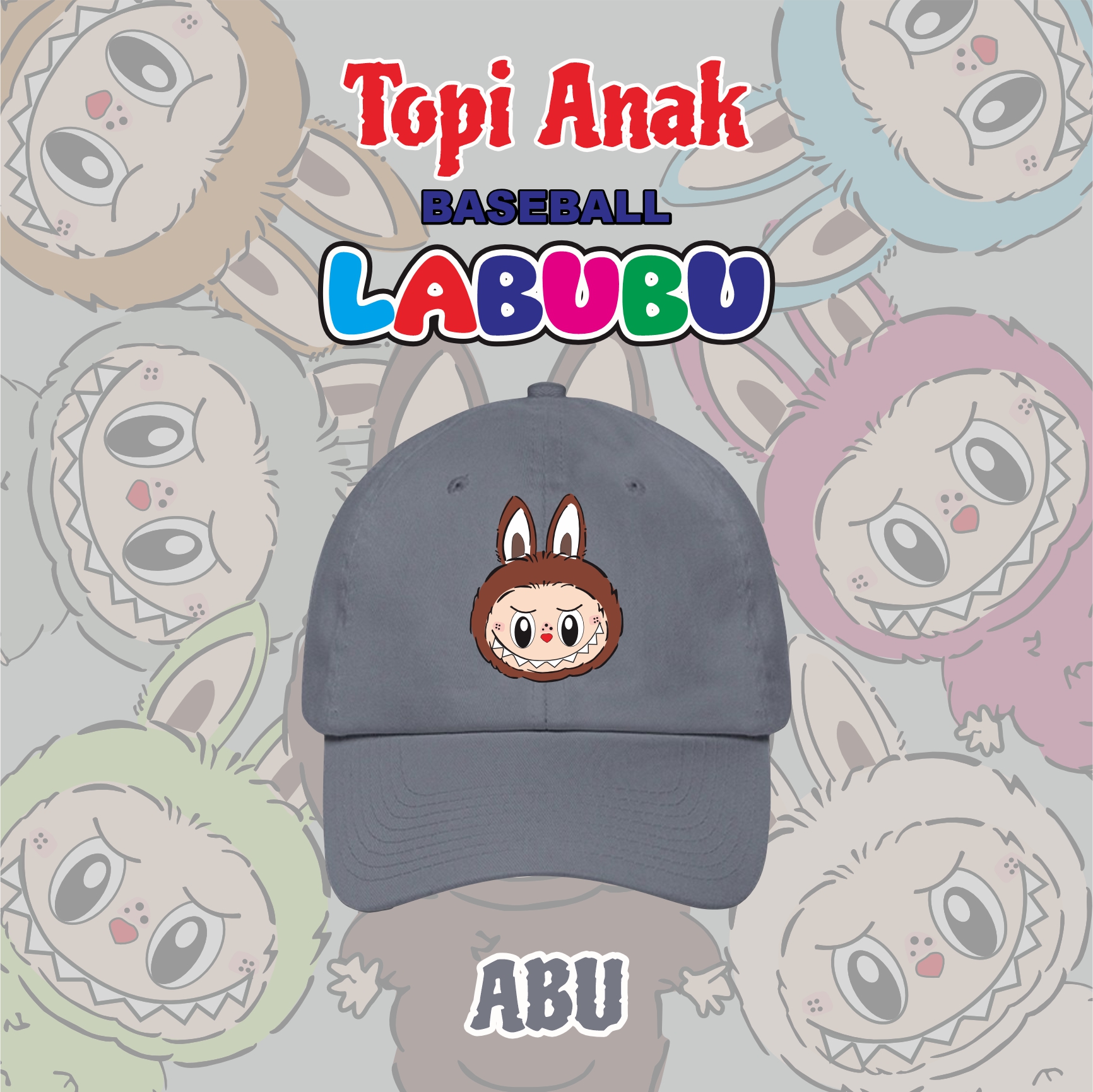 Topi Labubu Anak Baseball Sablon Gambar Motif Labubu | Lazada Indonesia