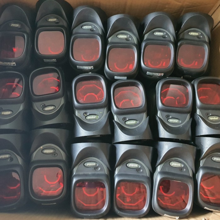 Barcode scanner Omni symbol ls9203 lengkap dudukan dan kabel usb input ...